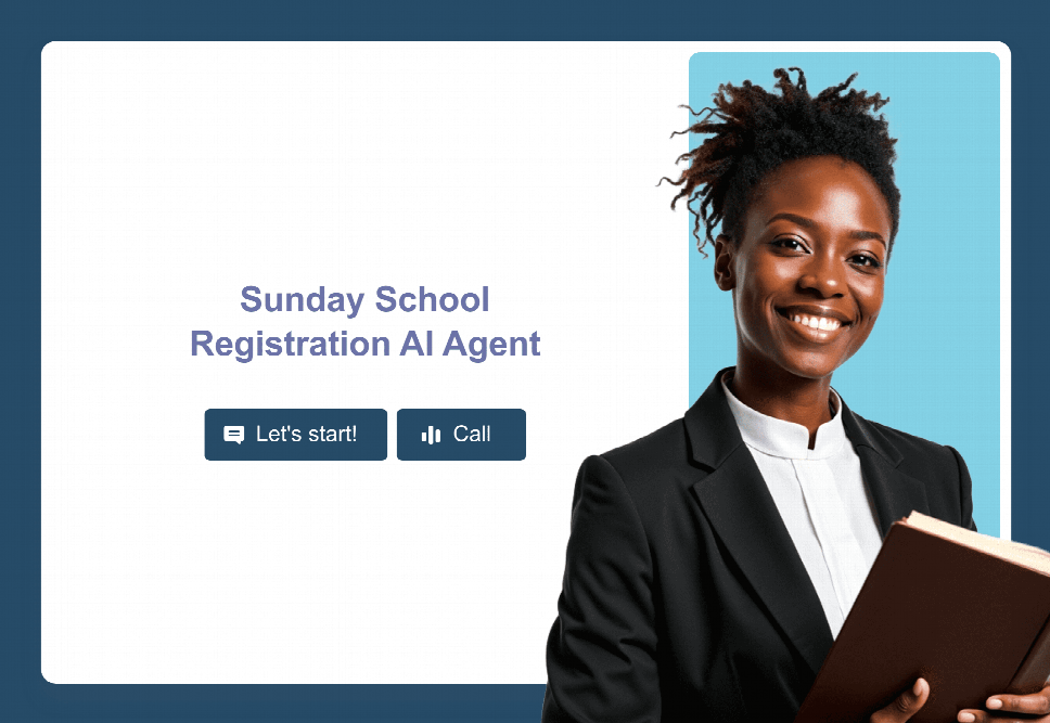 Sunday School Registration AI Agent Template | Jotform