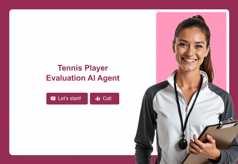 Tennis Player Evaluation AI Agent Template | Jotform
