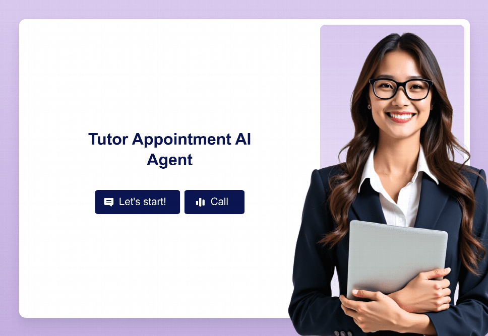 Tutor Appointment AI Agent Template | Jotform