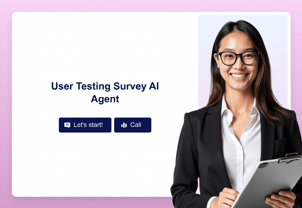 User Testing Survey Assistant Template | Jotform