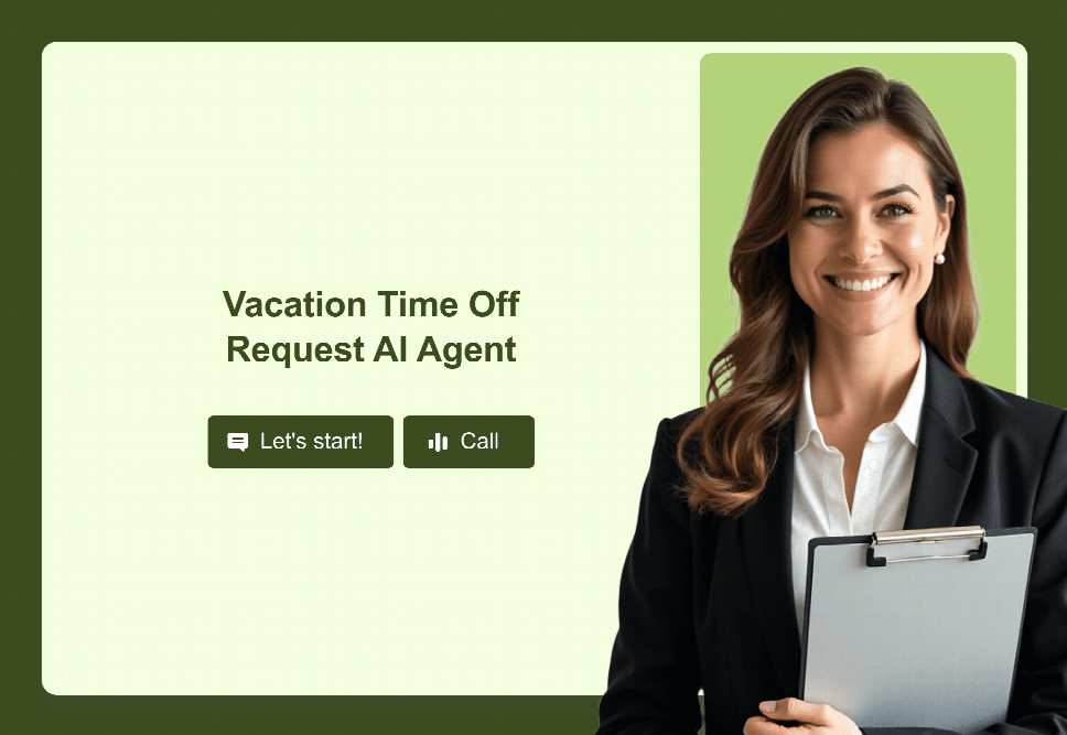 Vacation Time Off Request Assistant Template | Jotform