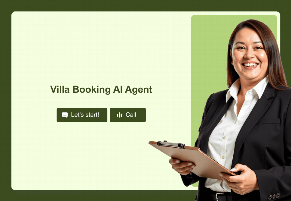Villa Booking AI Agent Template | Jotform