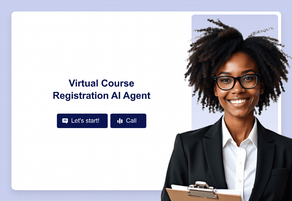 Virtual Course Registration AI Agent Template | Jotform