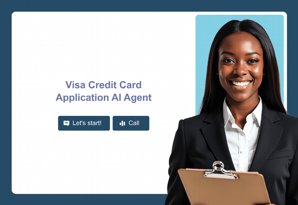 Visa Credit Card Application AI Agent Template | Jotform