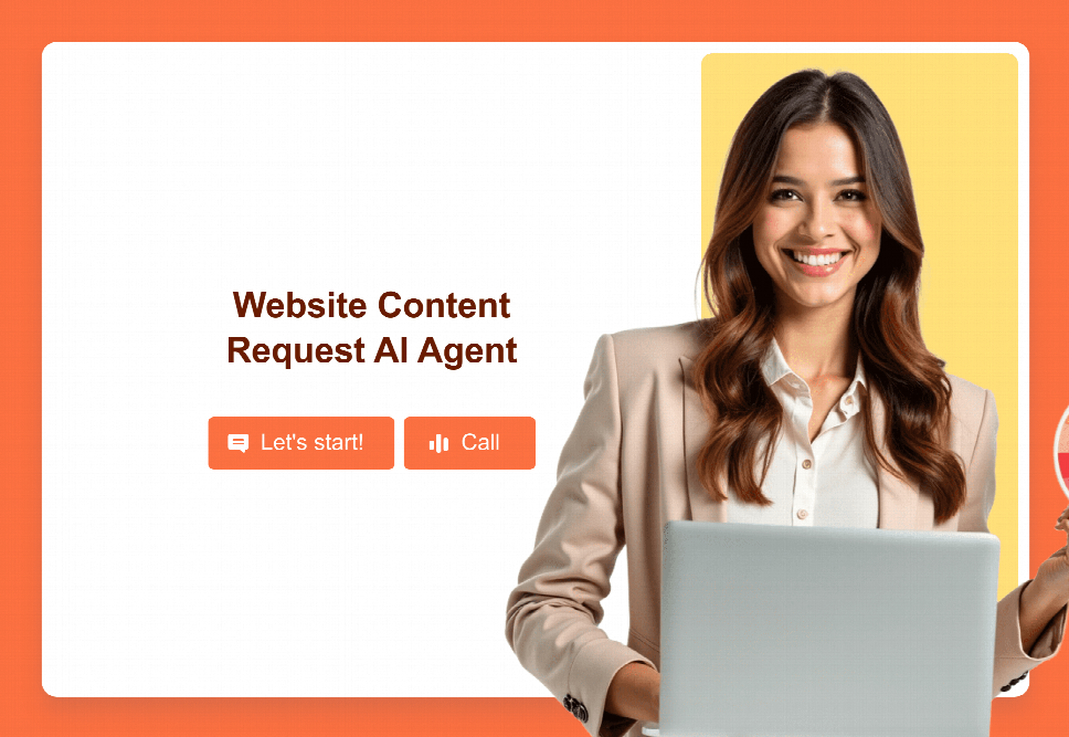 Website Content Request AI Agent Template | Jotform