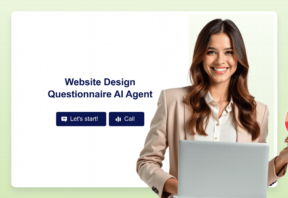 Website Design Questionnaire AI Agent Template | Jotform