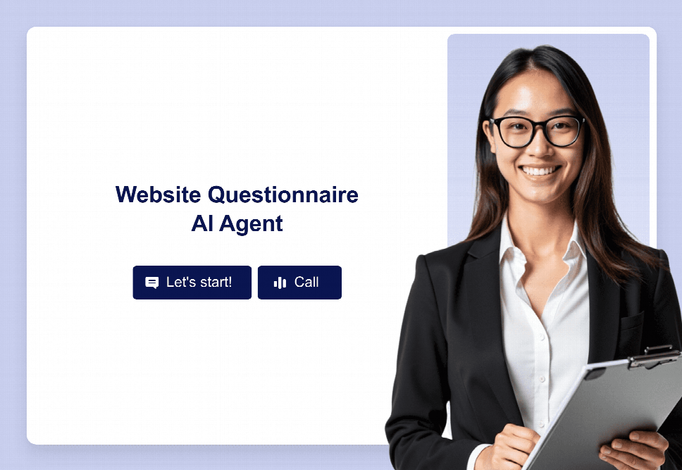 Website Questionnaire AI Agent Template | Jotform