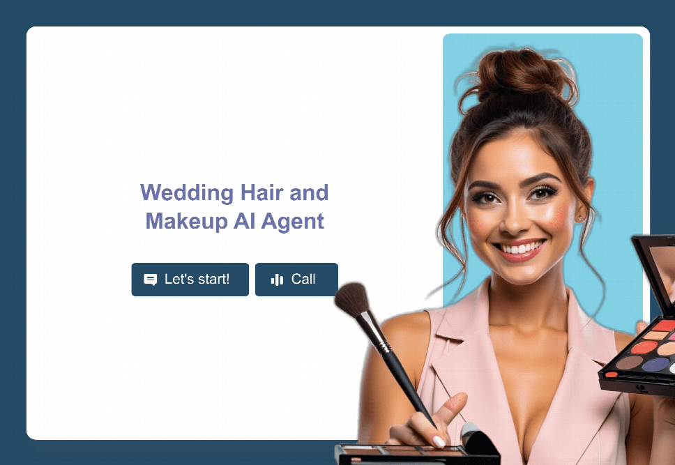 Wedding Hair and Makeup AI Agent Template | Jotform