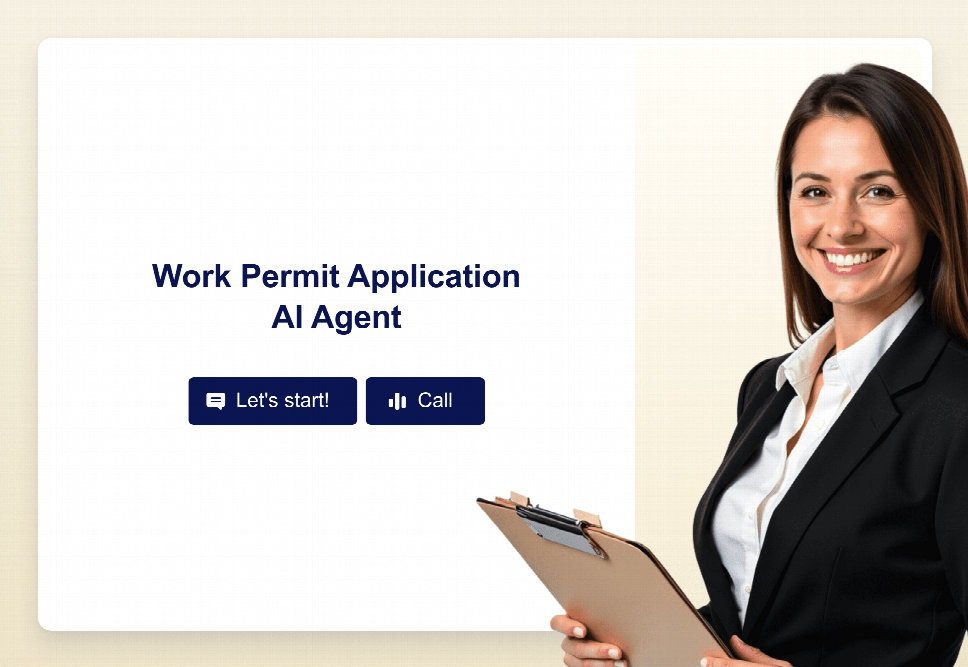 Work Permit Application AI Agent Template | Jotform