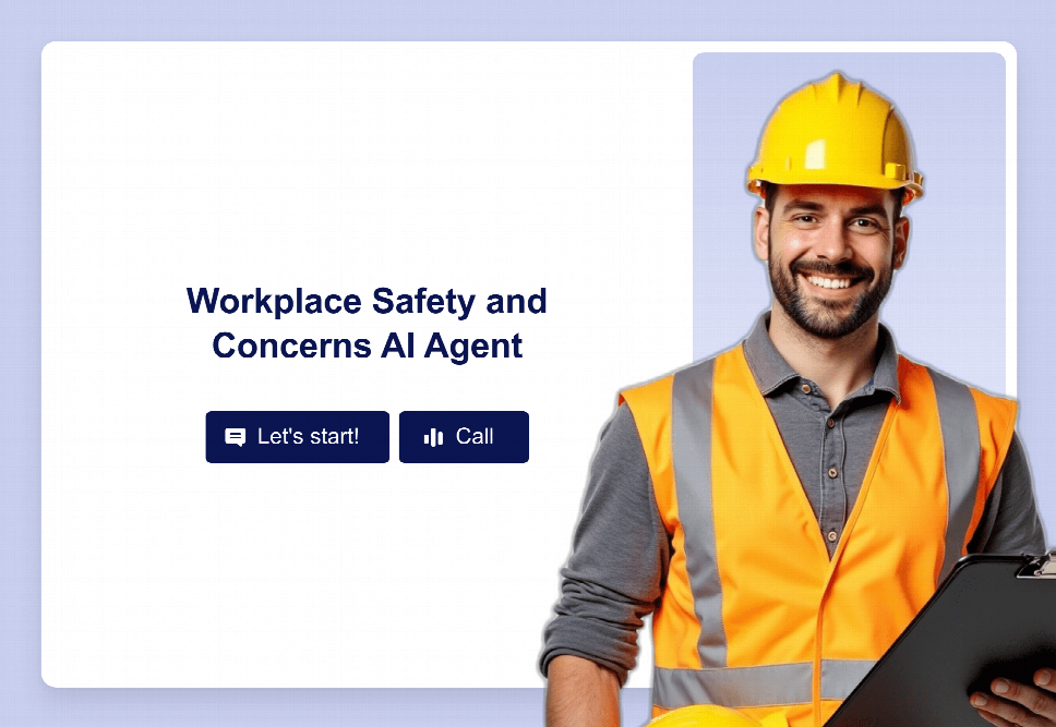 Workplace Safety and Concerns AI Agent Template | Jotform