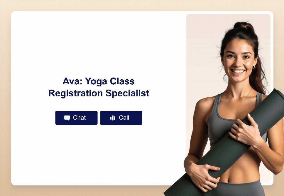 Yoga Class Registration AI Agent Template | Jotform