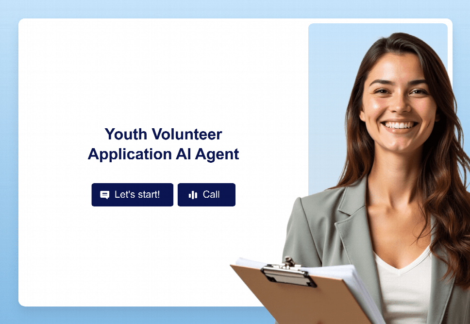 Youth Volunteer Application Assistant | Jotform