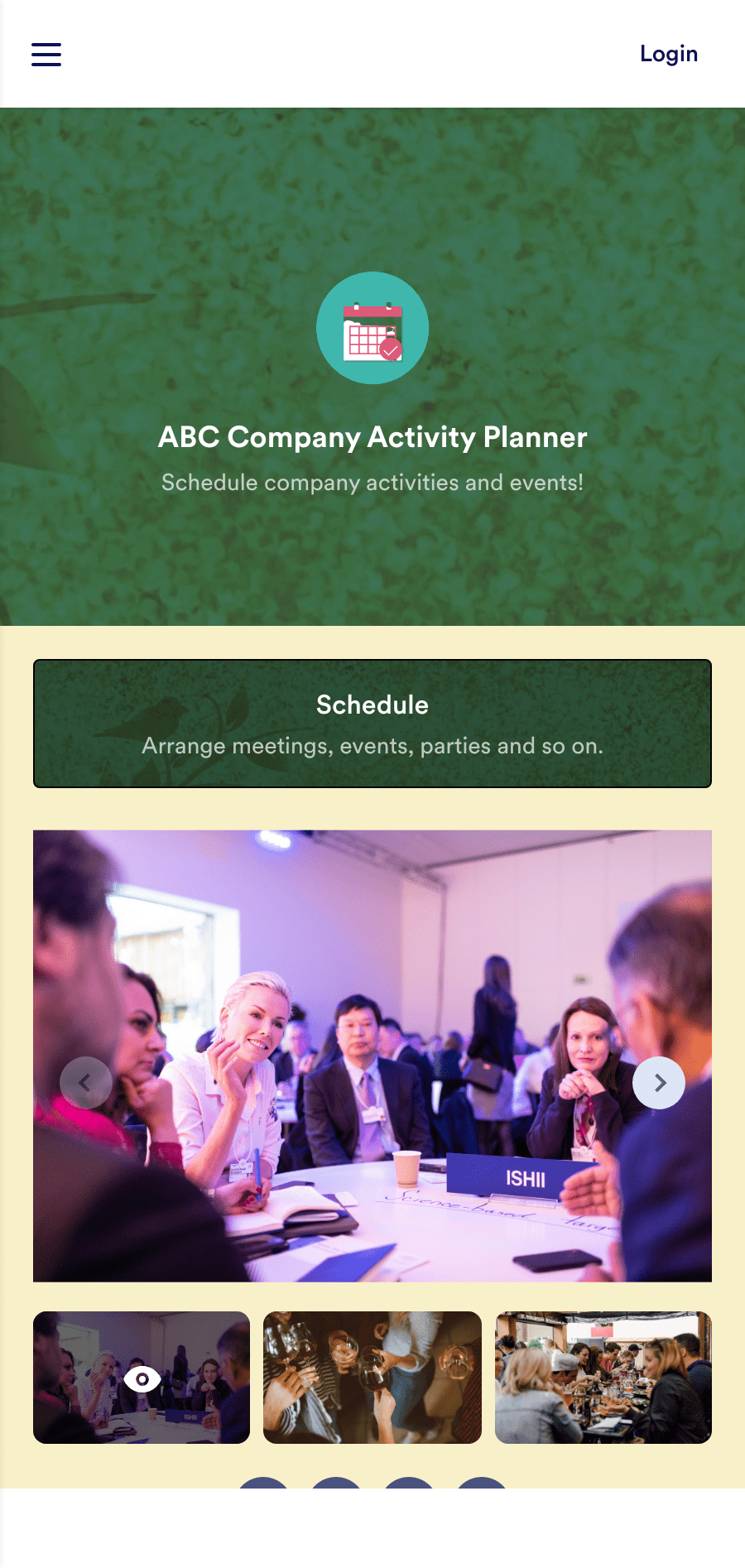 Activity Schedule App Template | Jotform