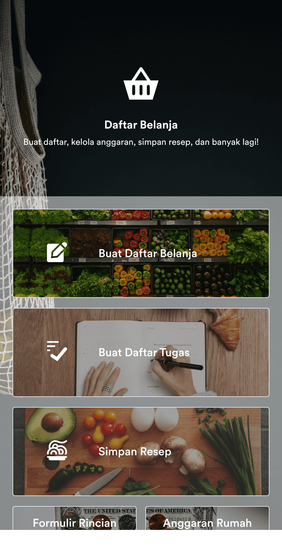 Aplikasi Daftar Belanja Template | Jotform