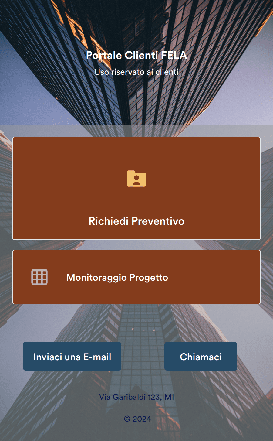 App Portale Clienti Template | Jotform