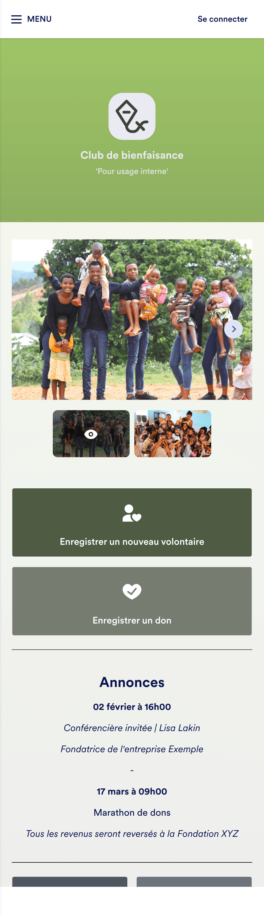 Application de gestion des bénéfices de bienfaisance Modèle | Jotform