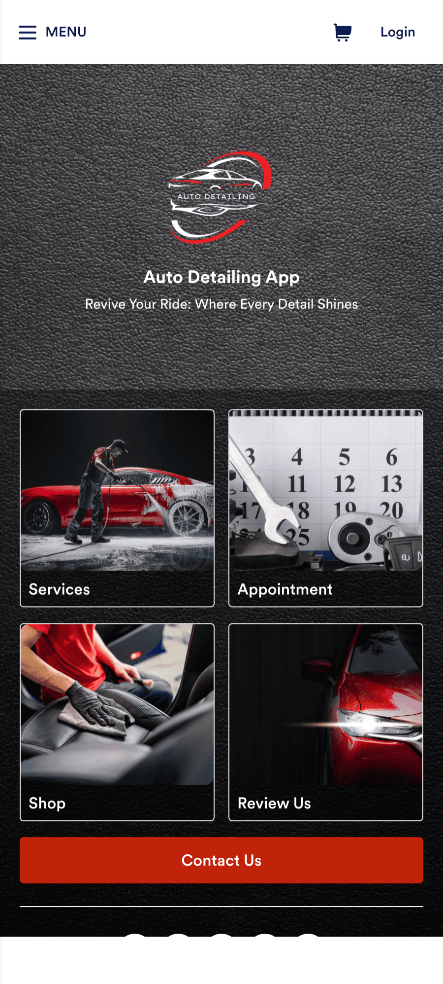 Auto Detailing App Template | Jotform