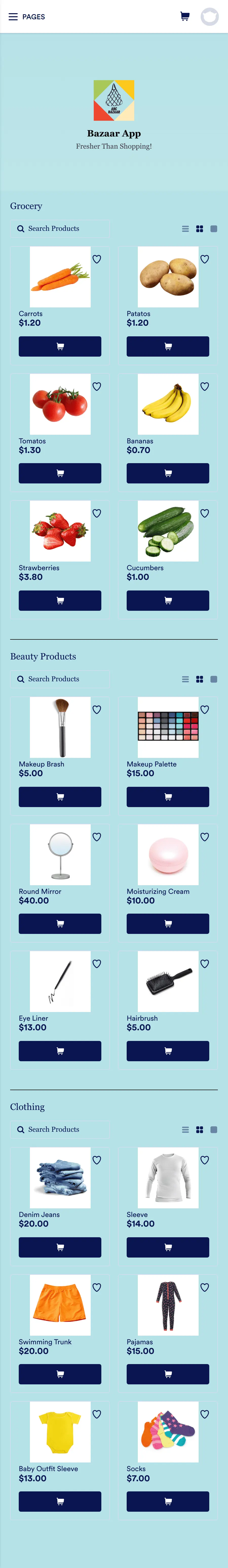 Bazaar App Builder | Jotform No Code App Templates