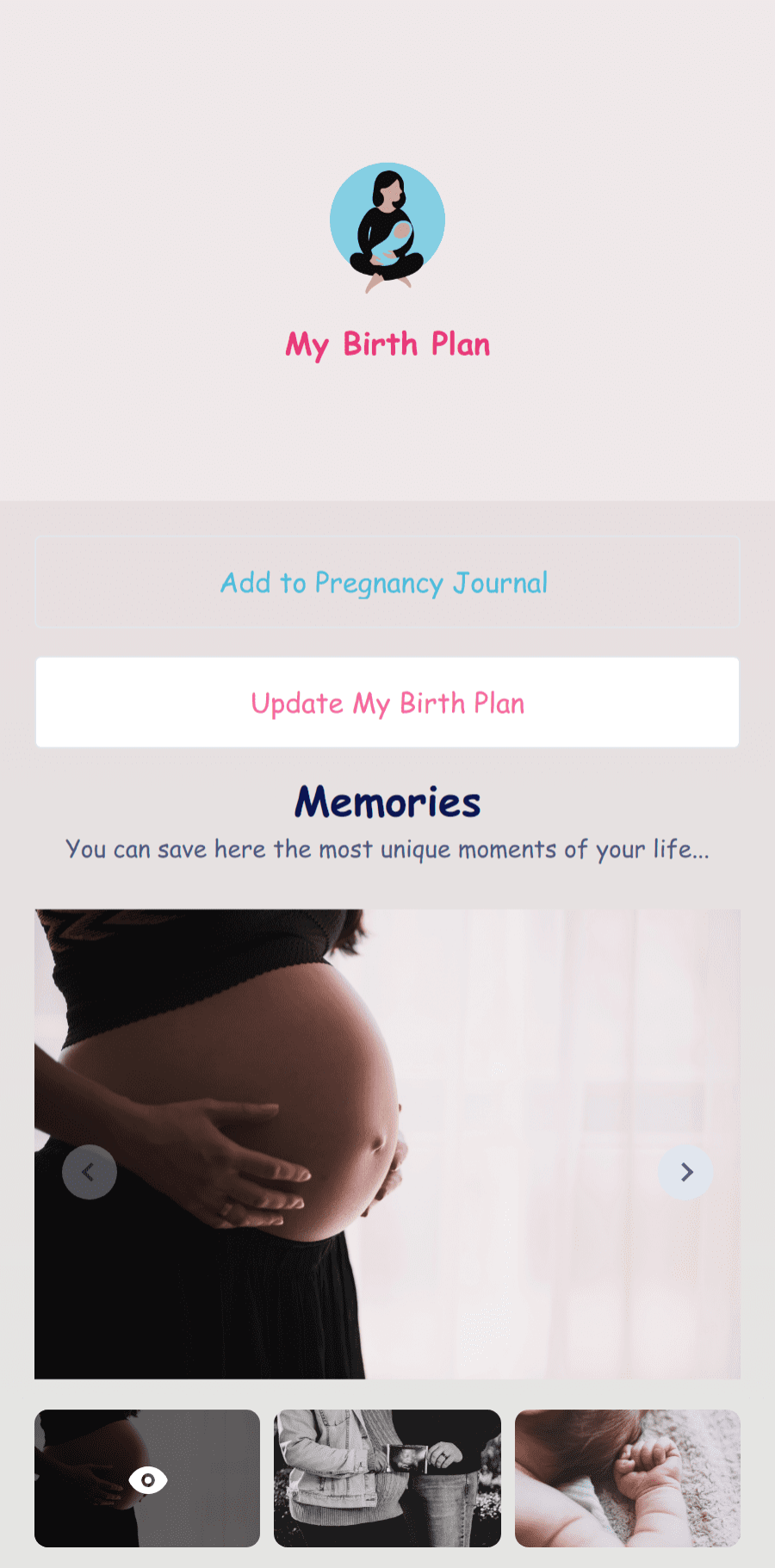 Birth Plan App Template | Jotform