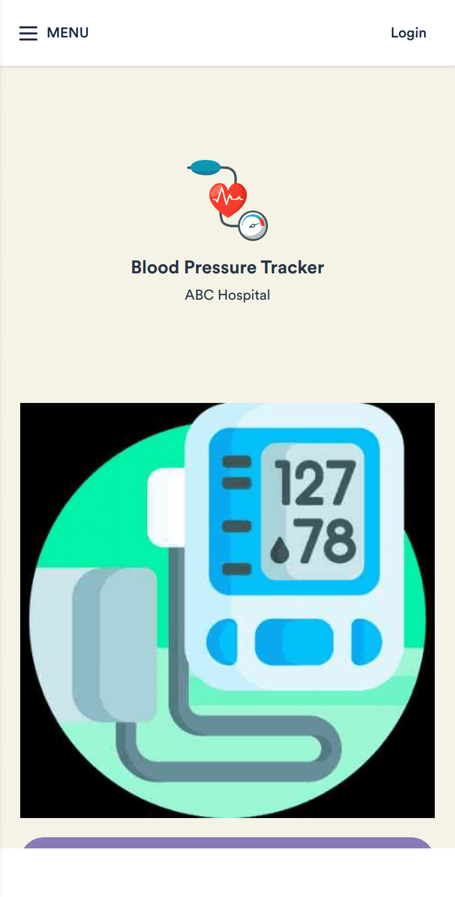 Blood Pressure Measurement App Template | Jotform