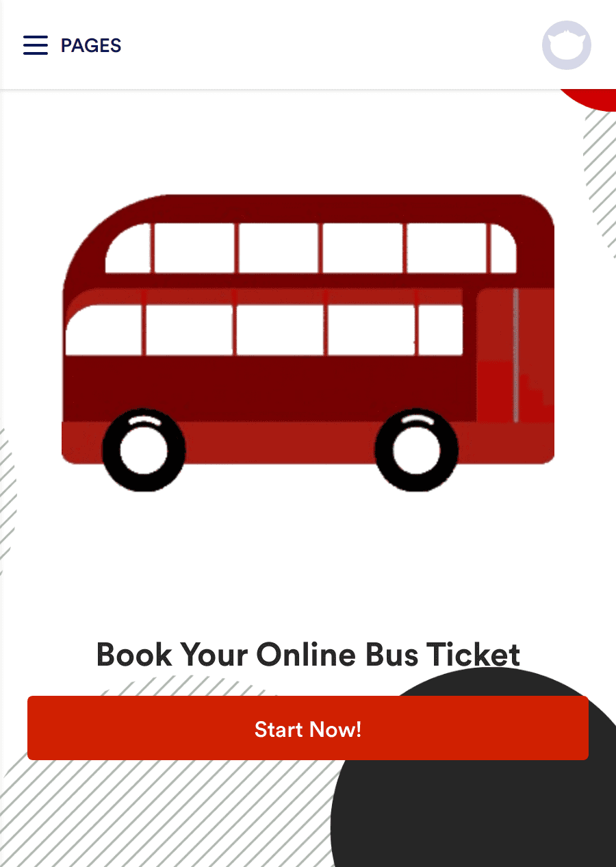 Bus Ticket Booking App Template | Jotform