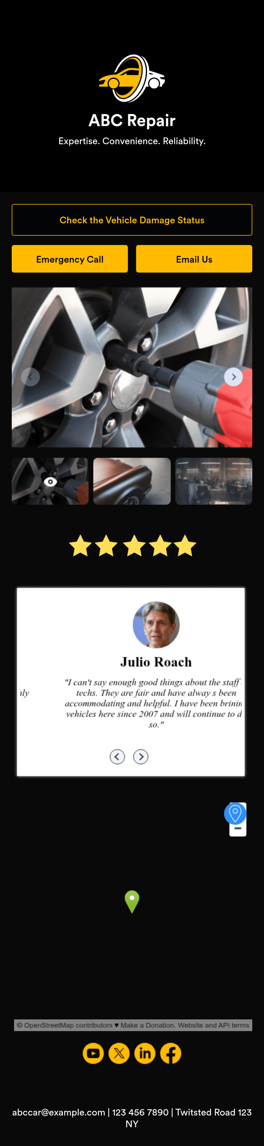 Car Repair Estimate App Template | Jotform