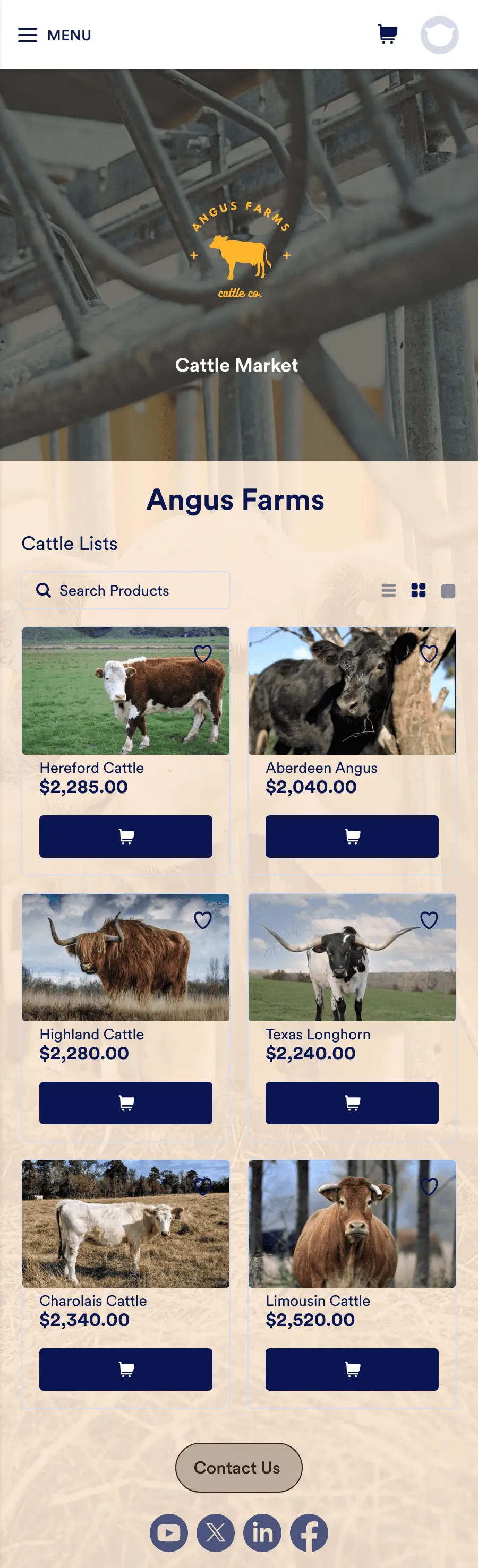 Cattle Selling App Template | Jotform