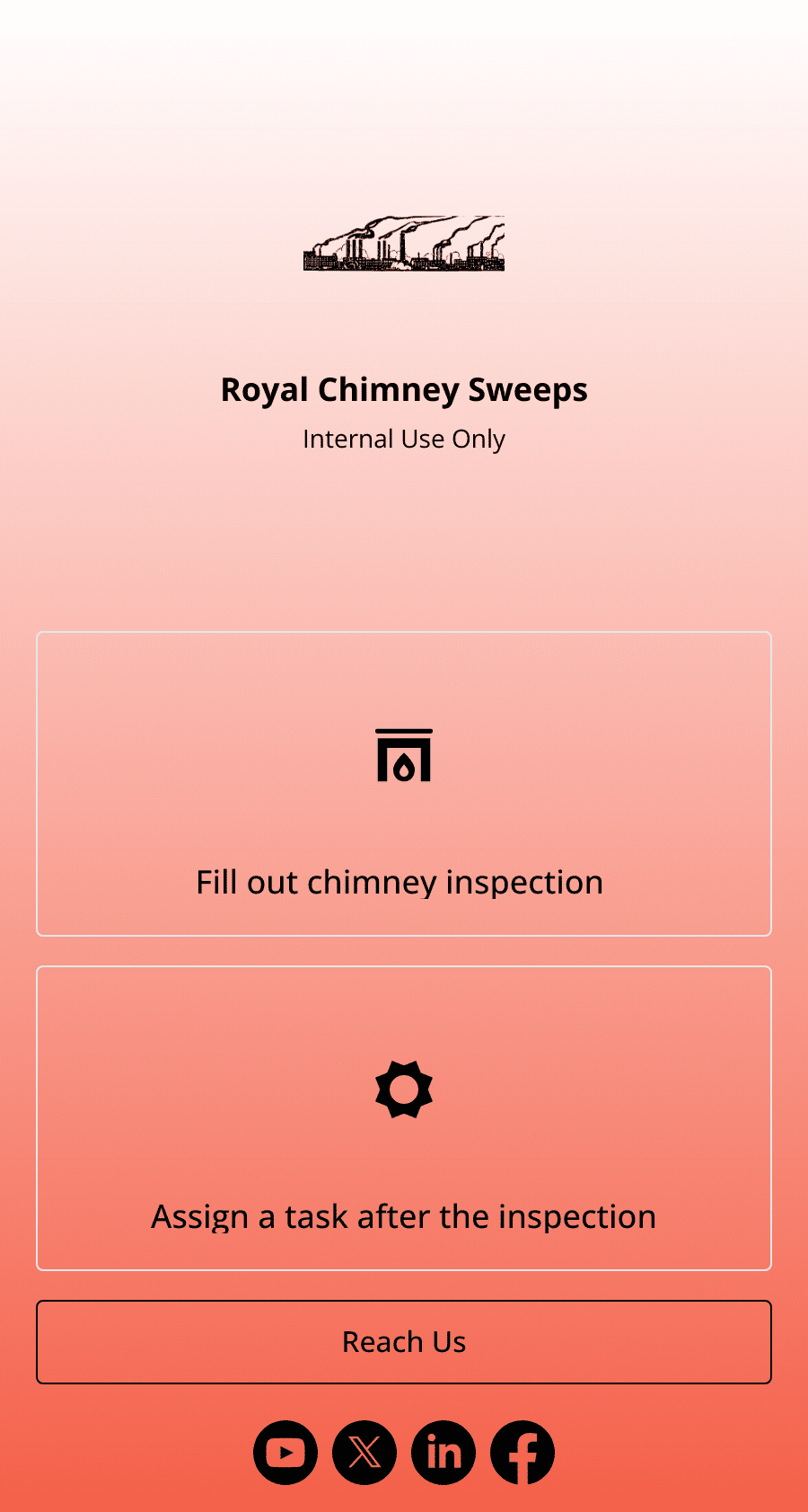 Chimney Inspection App Template | Jotform