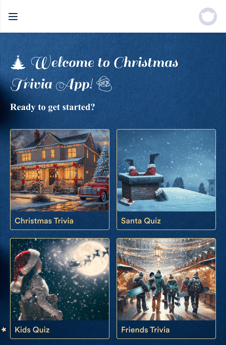 Christmas Trivia App Template | Jotform