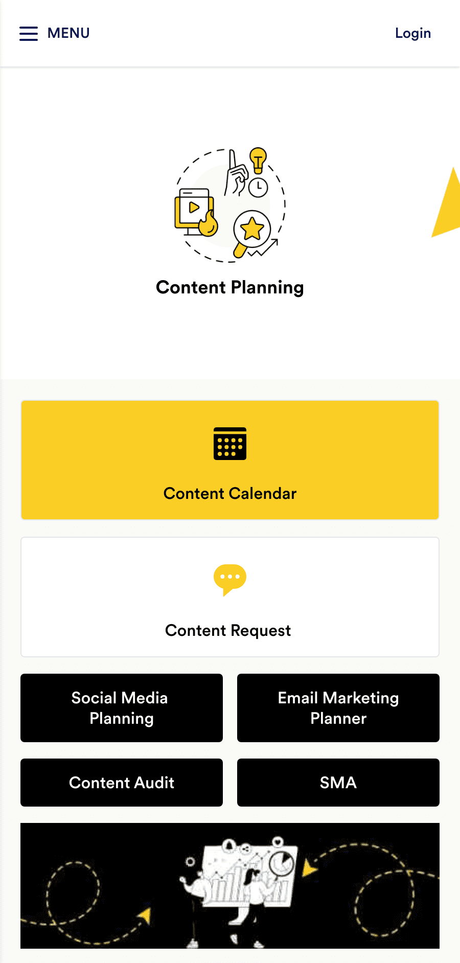 Content Planning App Template | Jotform