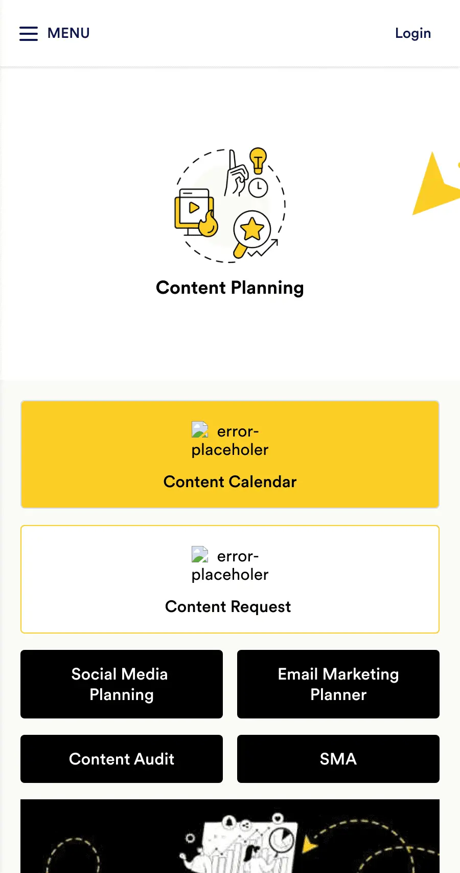 Content Planning App Template | Jotform
