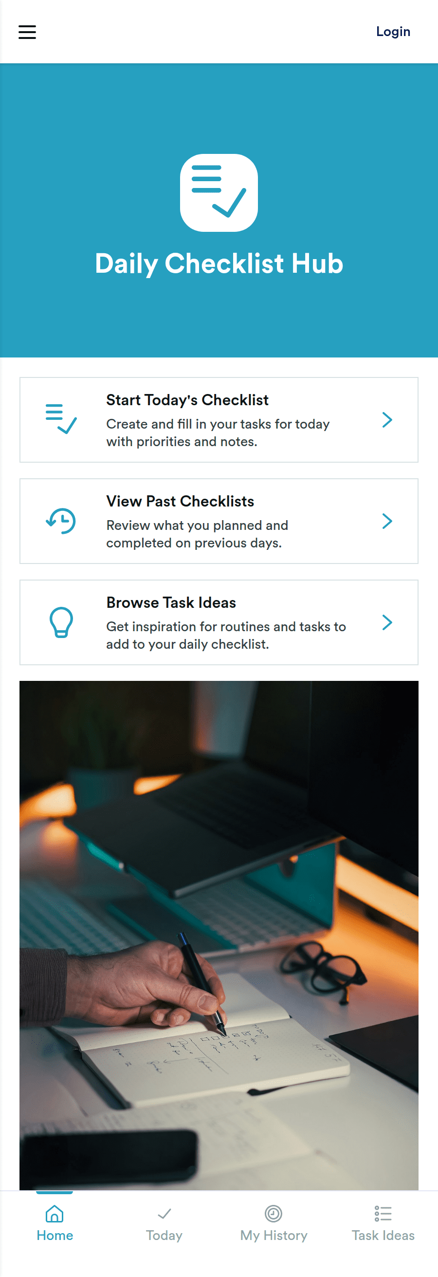 Daily Check List App Template | Jotform