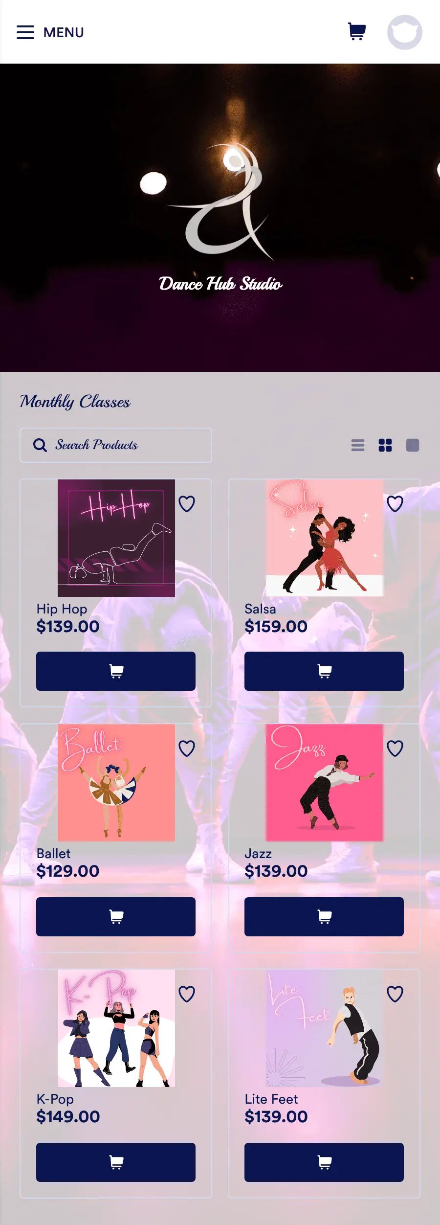 Dance Class App Template | Jotform