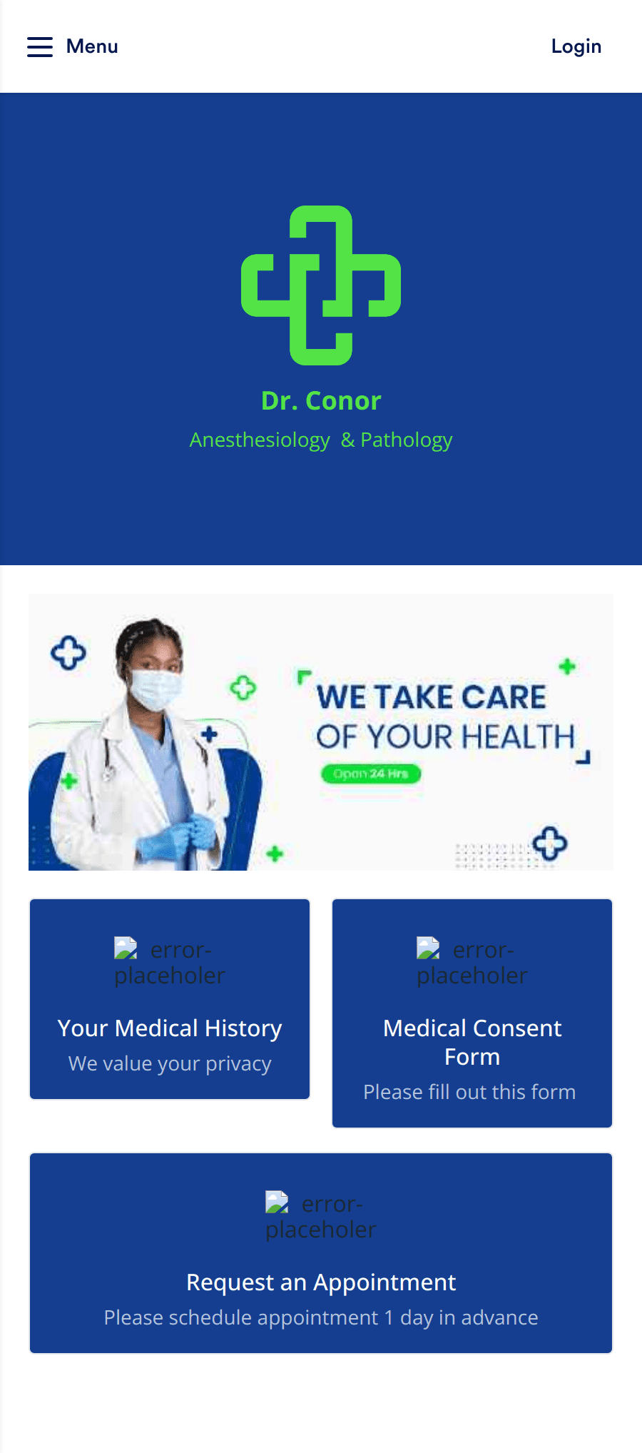 Doctor Appointment App Template | Jotform