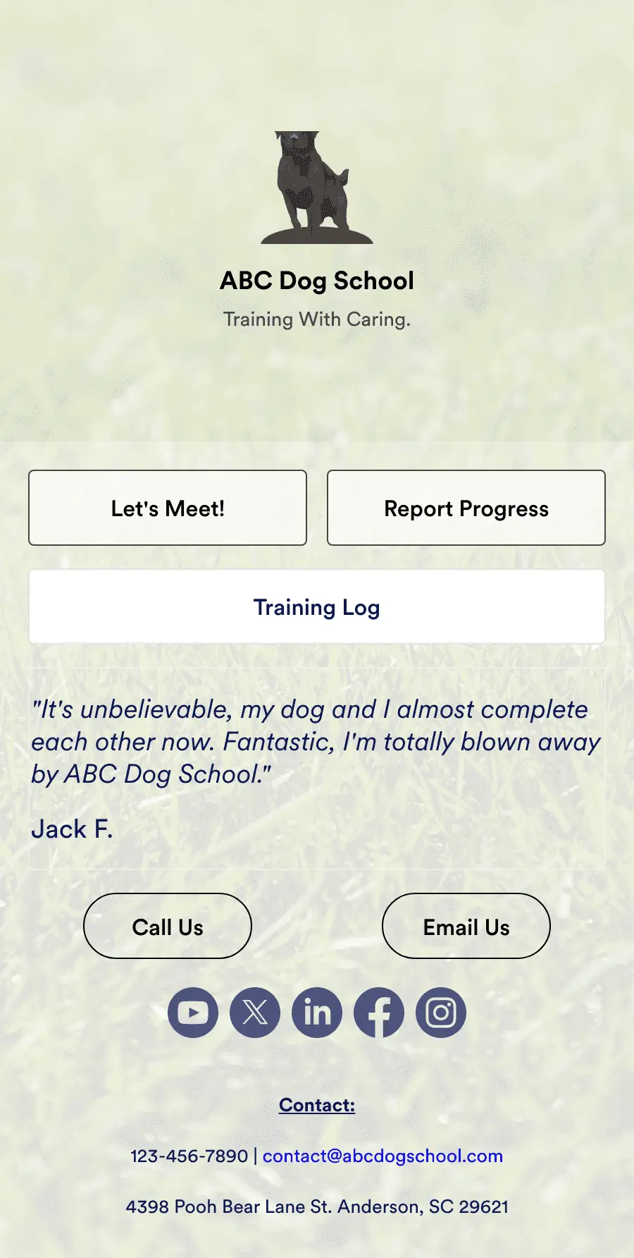 Dog Training Log App Builder | Jotform App Templates