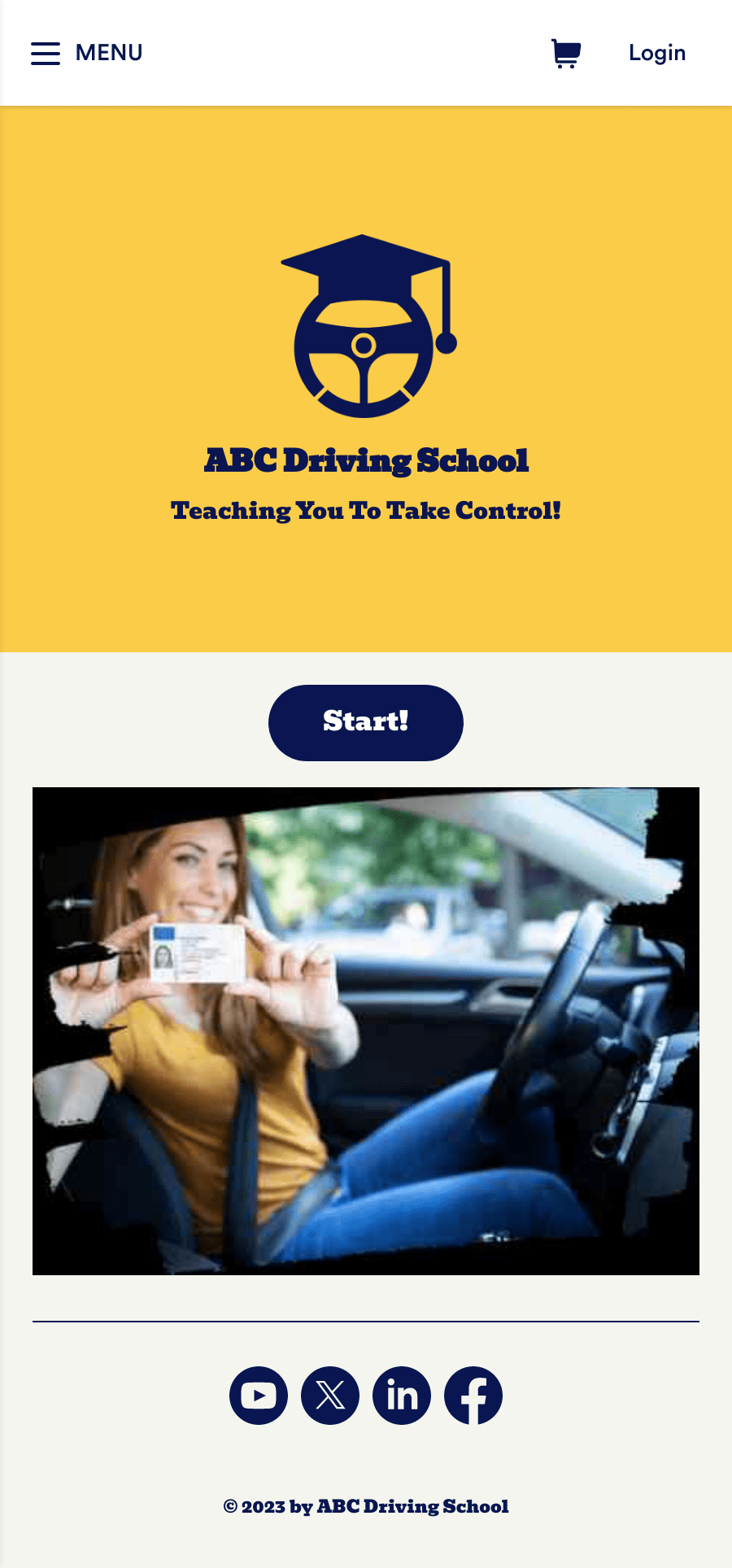 Driving School App Template | Jotform
