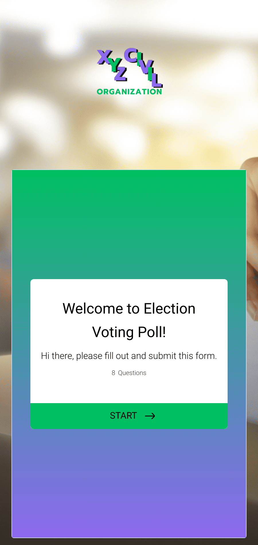 Election Voting Poll App Template | Jotform