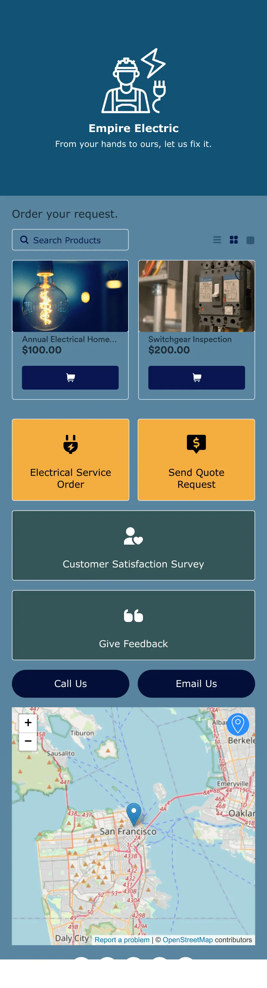 Electrician App Template | Jotform