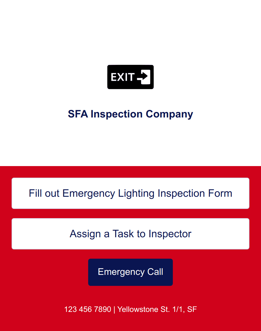 Emergency Lighting Inspection Template | Jotform