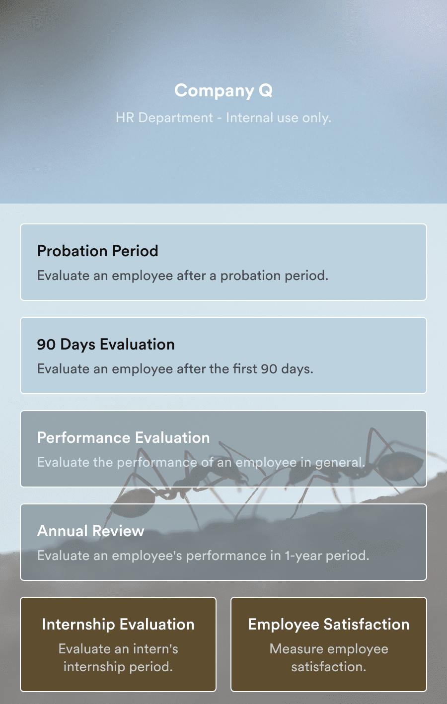 Employee Evaluation App Template | Jotform