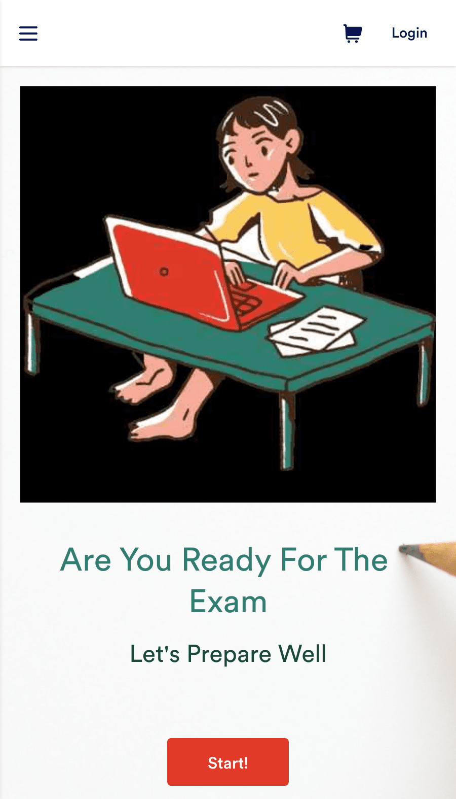 Exam Preparation App Template | Jotform