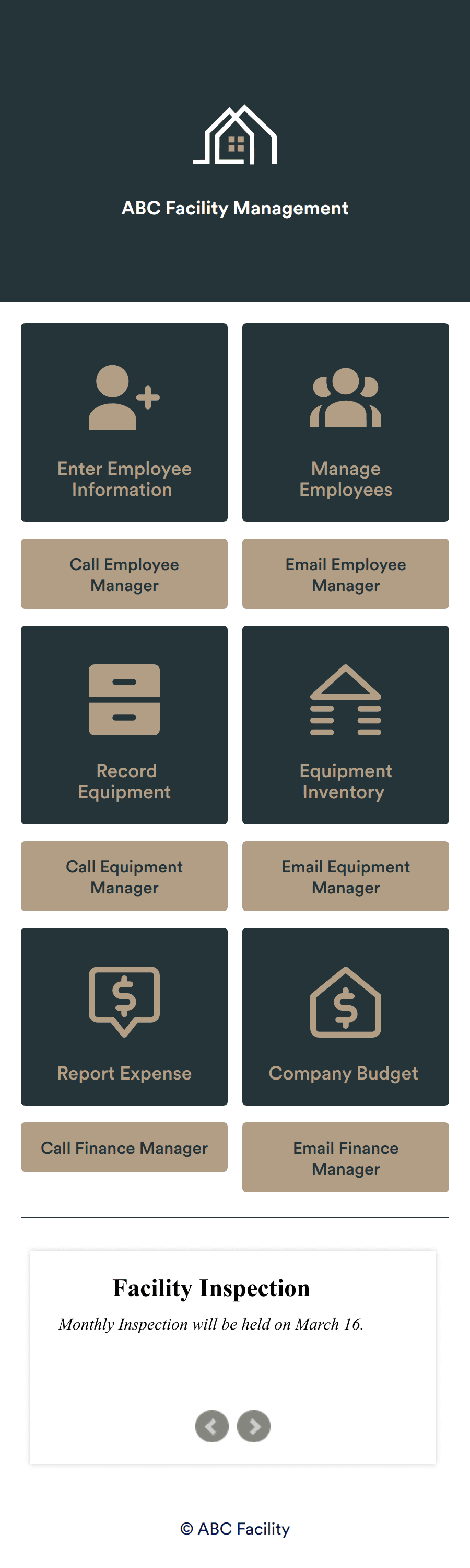 Facility Management App Template | Jotform