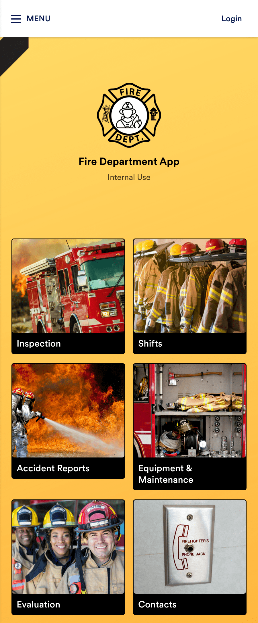 Fire Department App Template | Jotform