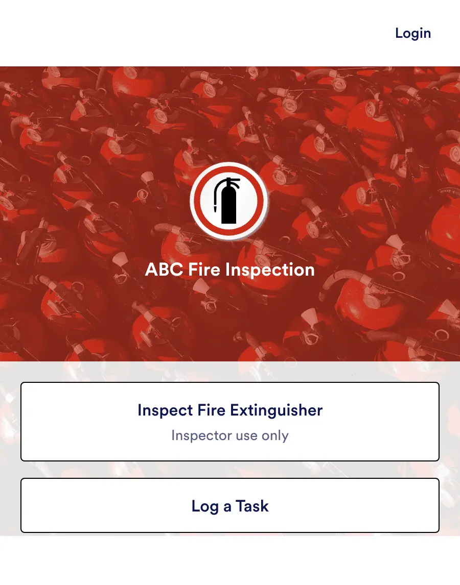 Fire Extinguisher Inspection App Template | Jotform App Builder