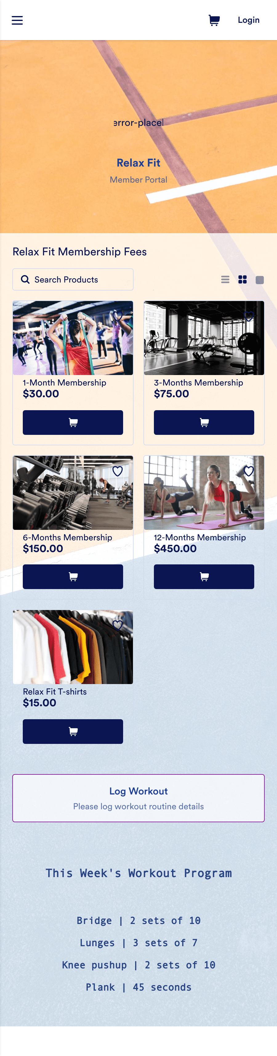 Fitness App Template | Jotform