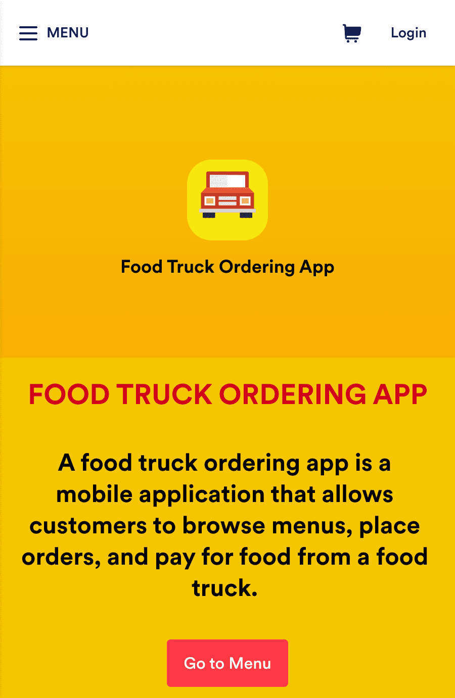 Food Truck Ordering App Template | Jotform
