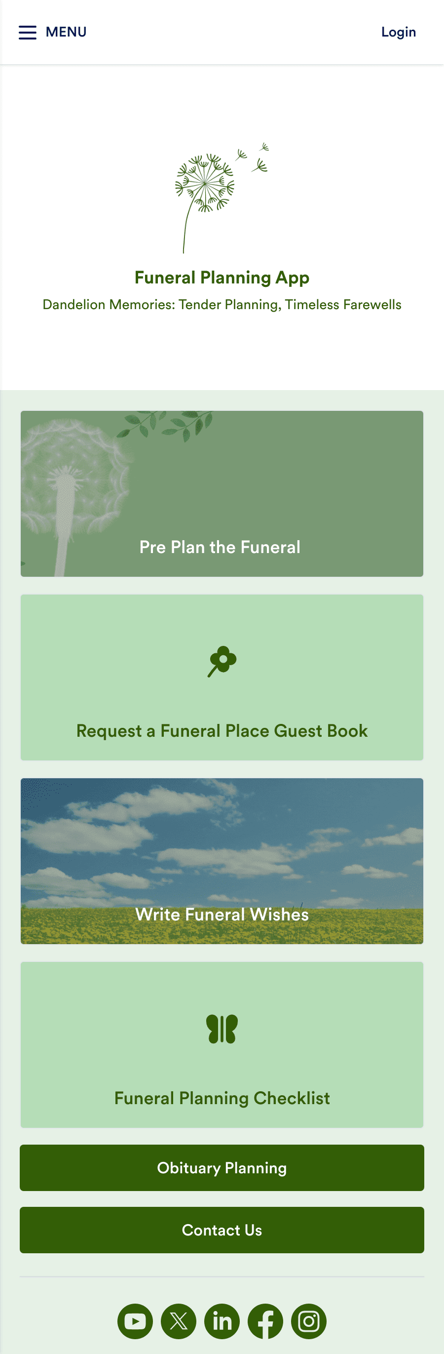 Funeral Planning App Template | Jotform