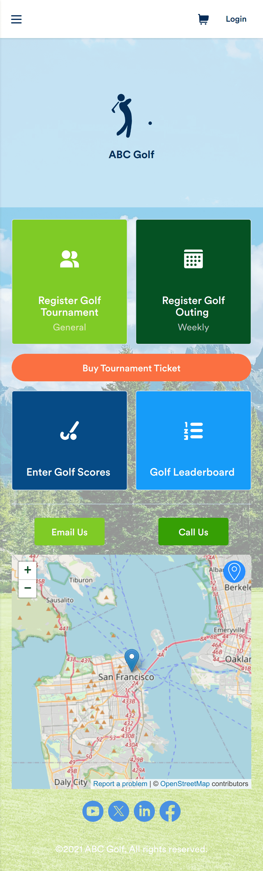 Golf Tournament App Template | Jotform