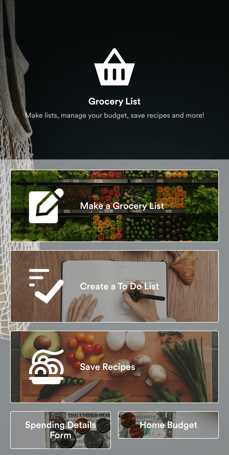 Grocery List App Template | Jotform
