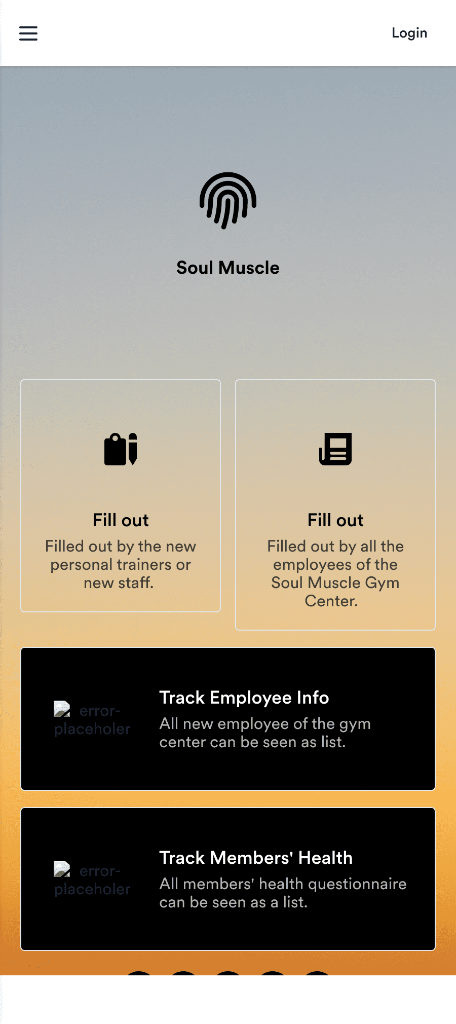 Gym Management App Template | Jotform